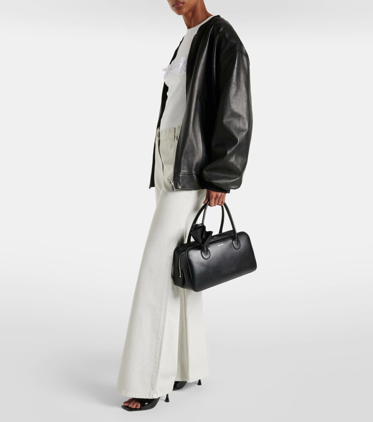 Magda Butrym Brigitte Small leather tote bag Magda Butrym