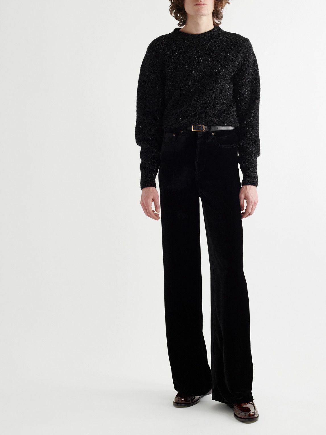 SAINT LAURENT - Le Loafer Leopard-Print Leather Penny Loafers - Brown ...