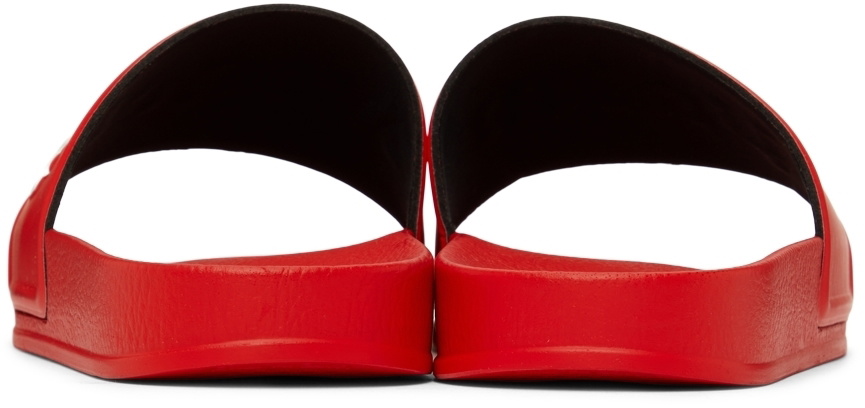 Palm Angels Red Pool Slides Palm Angels