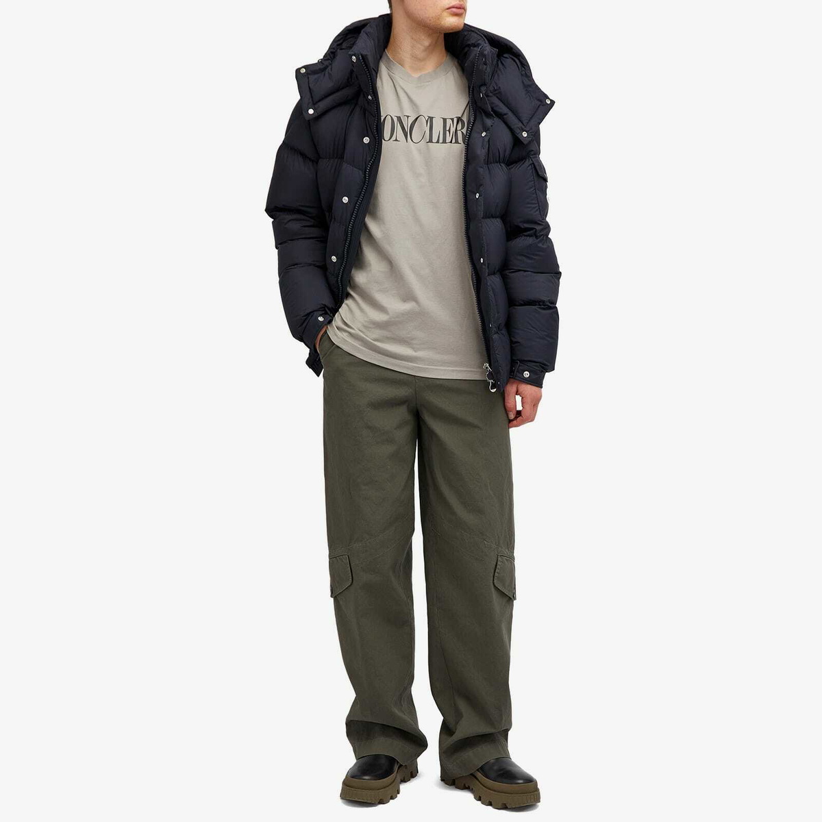 Moncler Men's Vezere Padded Jacket in Navy Moncler