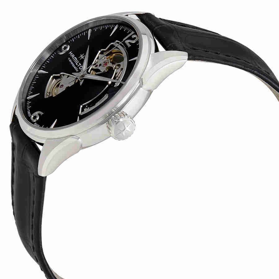 Hamilton Jazzmaster Automatic Open Heart Black Dial Mens Watch ...
