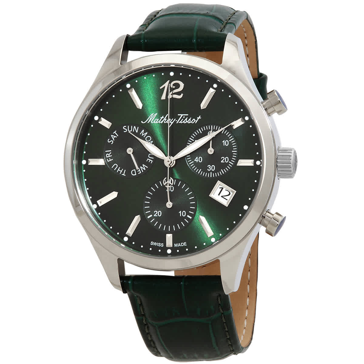 Mathey-Tissot Urban Chrono Chronograph Quartz Green Dial Mens Watch ...