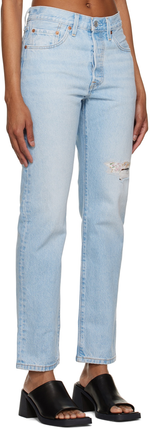 Levi's Blue 501 Original Jeans Levi's Red