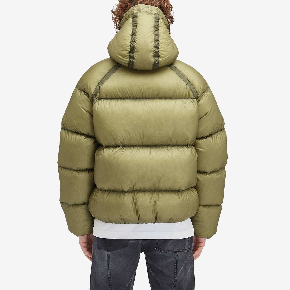 Cole Buxton Men's Translucent Taped Down Jacket in Olive Cole Buxton