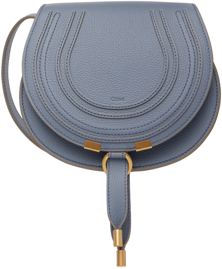 Chloé Blue Small Marcie Saddle Bag Chloe