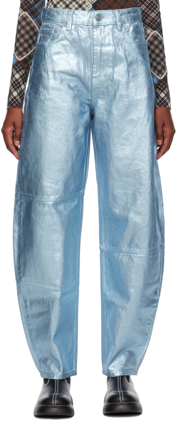 GANNI Blue Stary Jeans GANNI