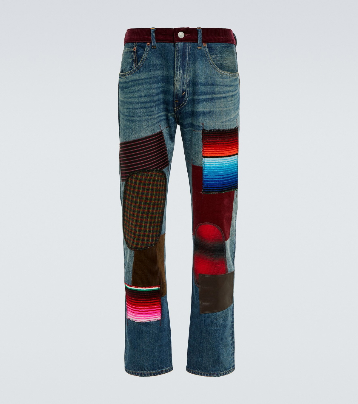 Junya Watanabe - Patchwork straight-leg jeans Junya Watanabe