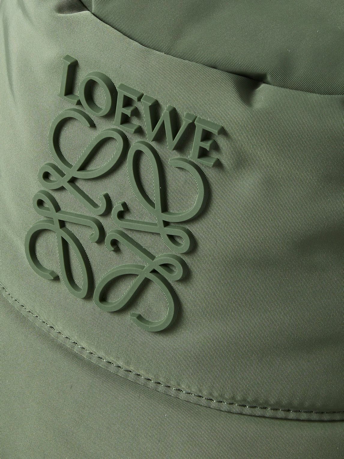 LOEWE - Logo-Appliquéd Padded Nylon Bucket Hat - Green Loewe