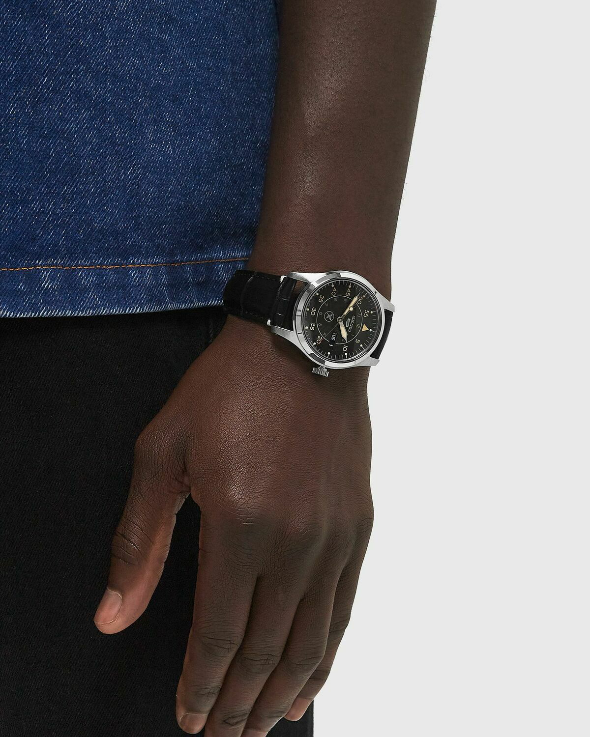 Seiko SRPL31 black/silver Mens Watch Seiko