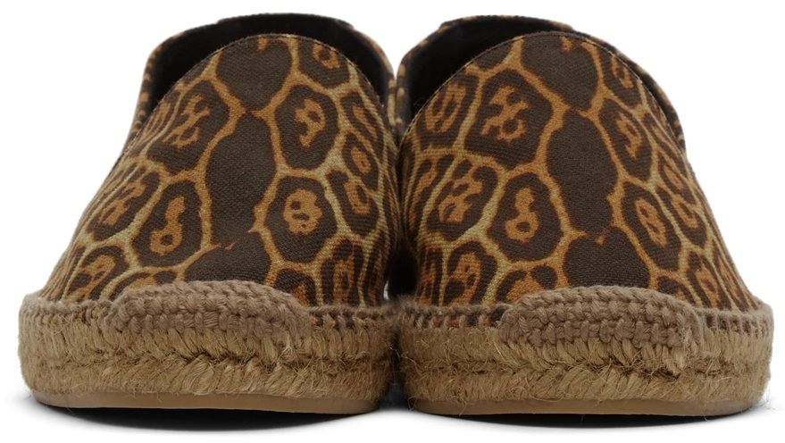 Saint Laurent Beige Leopard Embroidered Espadrilles Saint Laurent