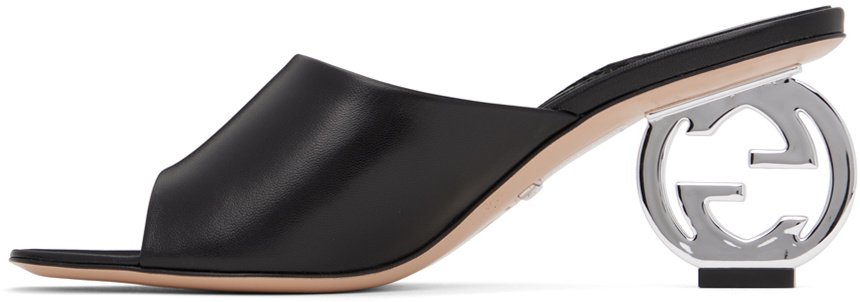 Gucci Black Interlocking G Heels Gucci