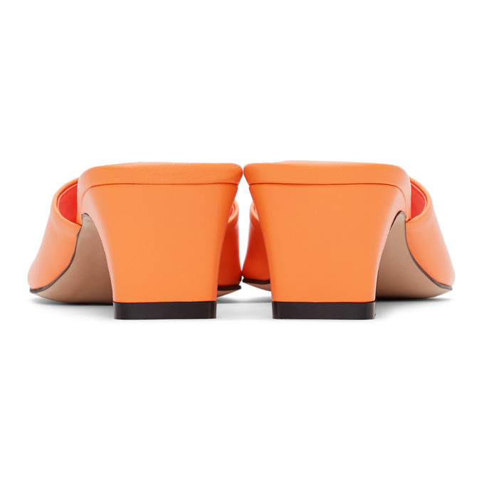 LOW CLASSIC Orange Slide Heeled Sandals Low Classic