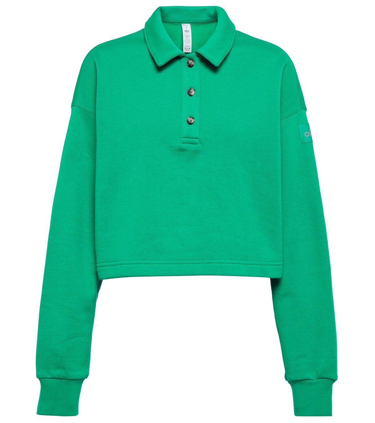 Alo Yoga Polo Henley fleece sweater Alo Yoga