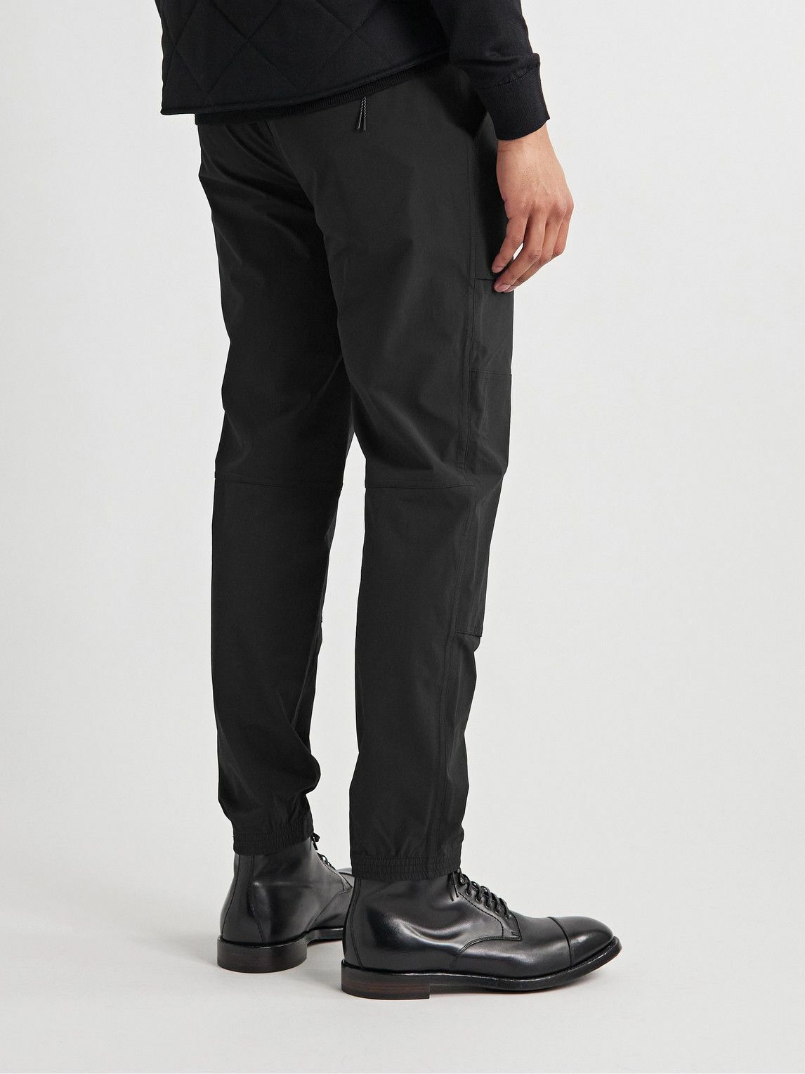Belstaff - Grayston Tapered Logo-Appliquéd Stretch-Shell Trousers ...