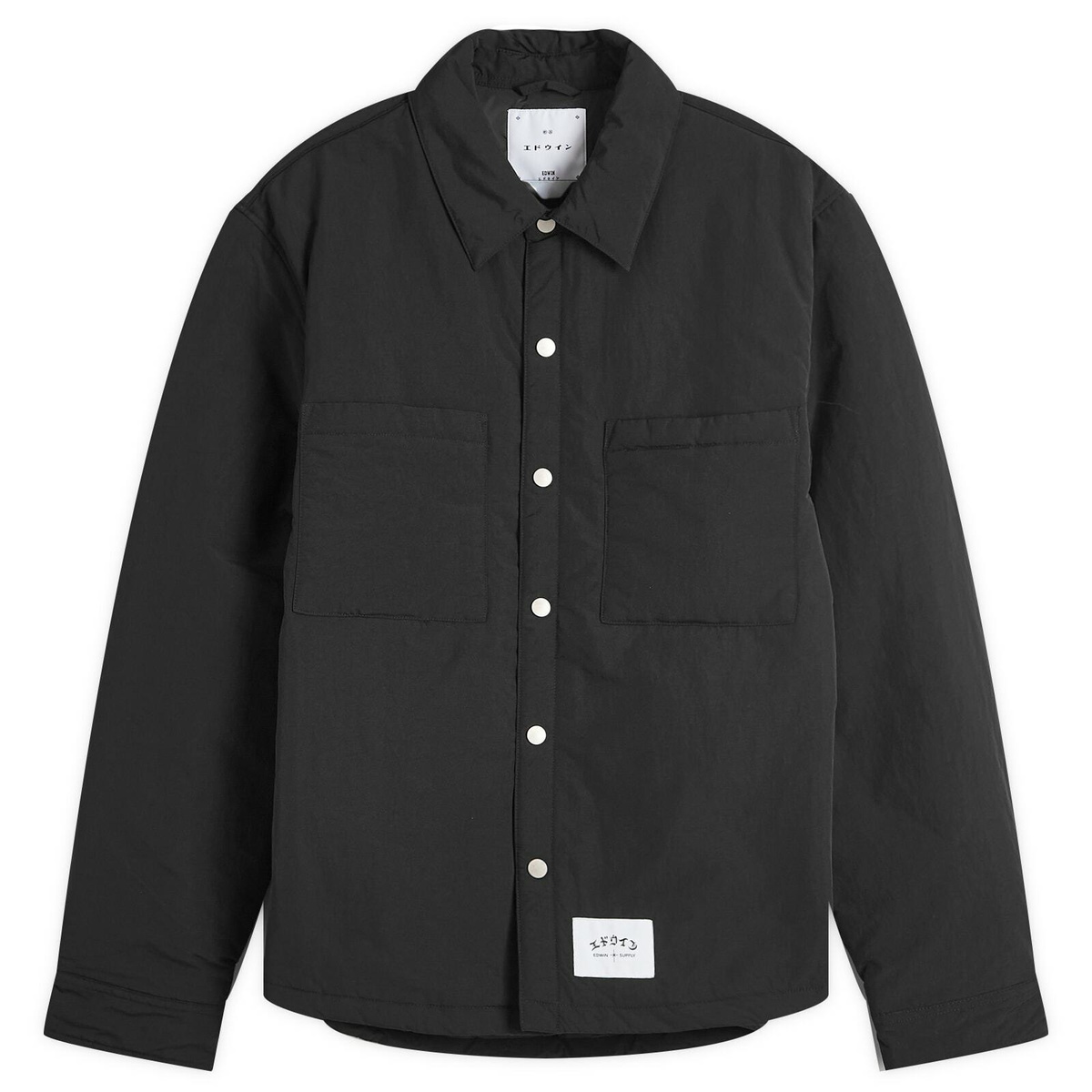 Edwin Men's Sphere Padded Shirt Jacket in Black Edwin