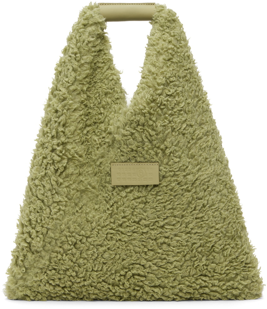 MM6 Maison Margiela Green Classic Small Tote MM6 Maison Margiela