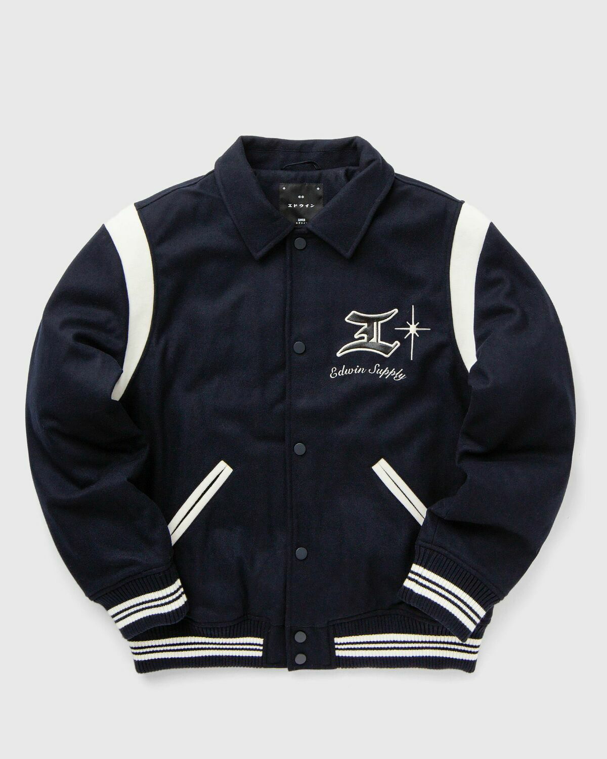 Edwin Campus Jacket Black - Mens - Bomber Jackets/College Jackets Edwin