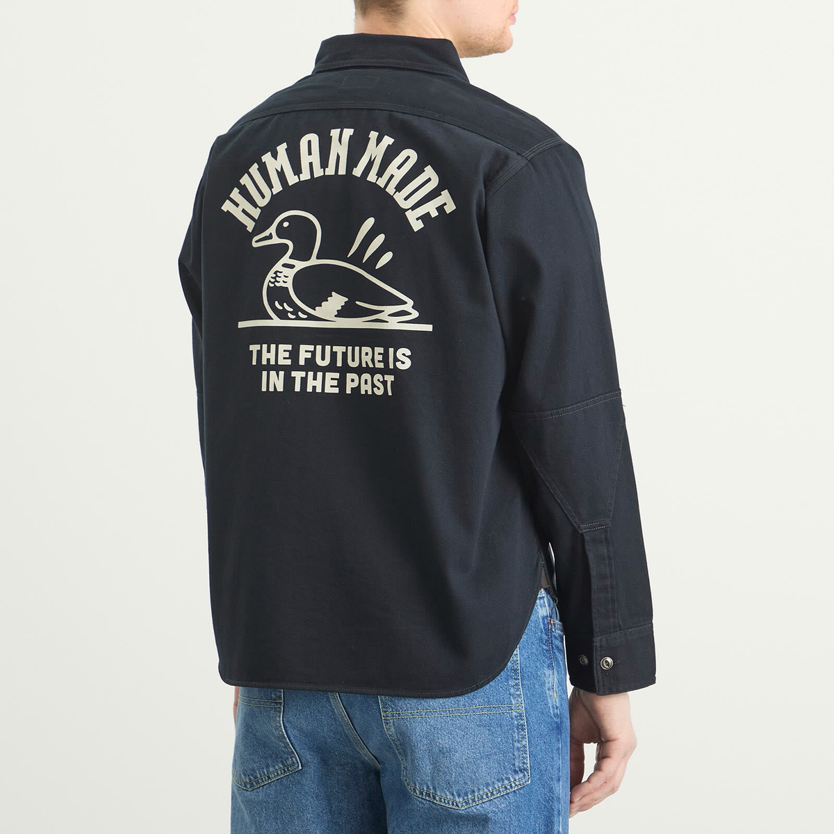 Human Made Men's Work Shirt in Navy Human Made