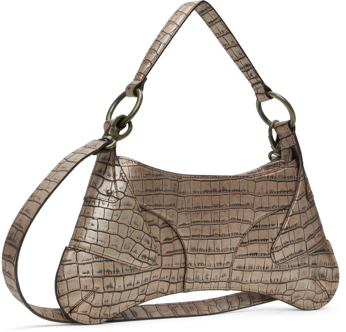 KNWLS Beige Razr Bag KNWLS