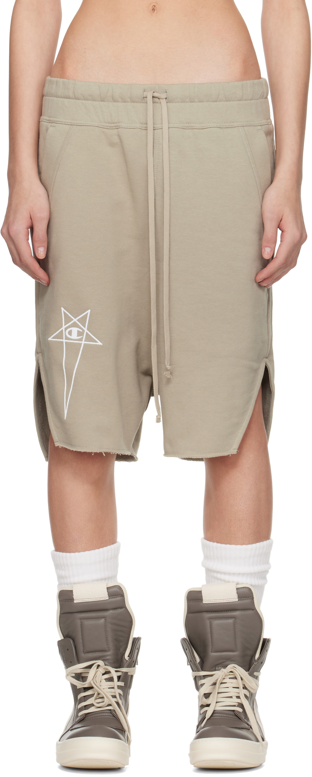 Rick Owens Off-White Champion Edition Beveled Pods Shorts Rick Owens