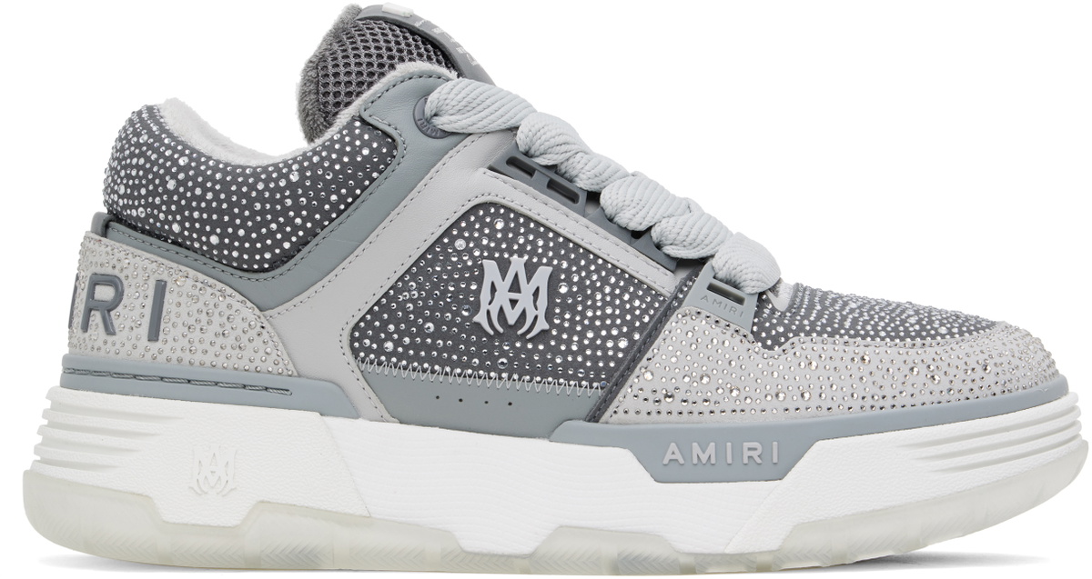 AMIRI Gray Crystal MA-1 Sneakers Amiri