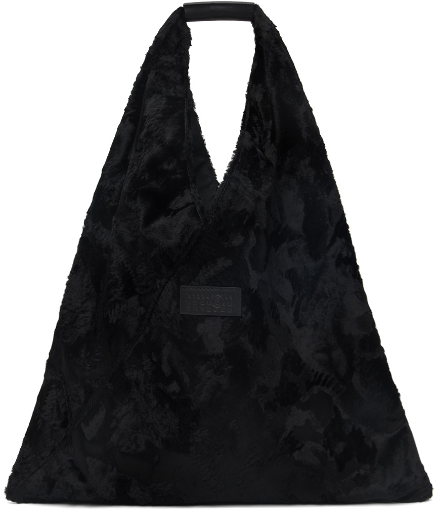 MM6 Maison Margiela Black Classic Triangle Tote MM6 Maison Margiela