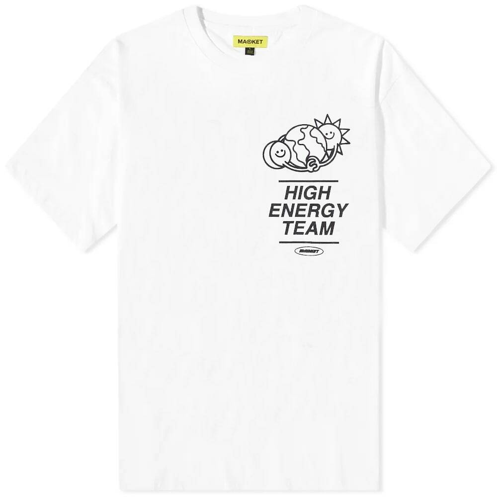 MARKET Men's High Energy Team T-Shirt in White MARKET