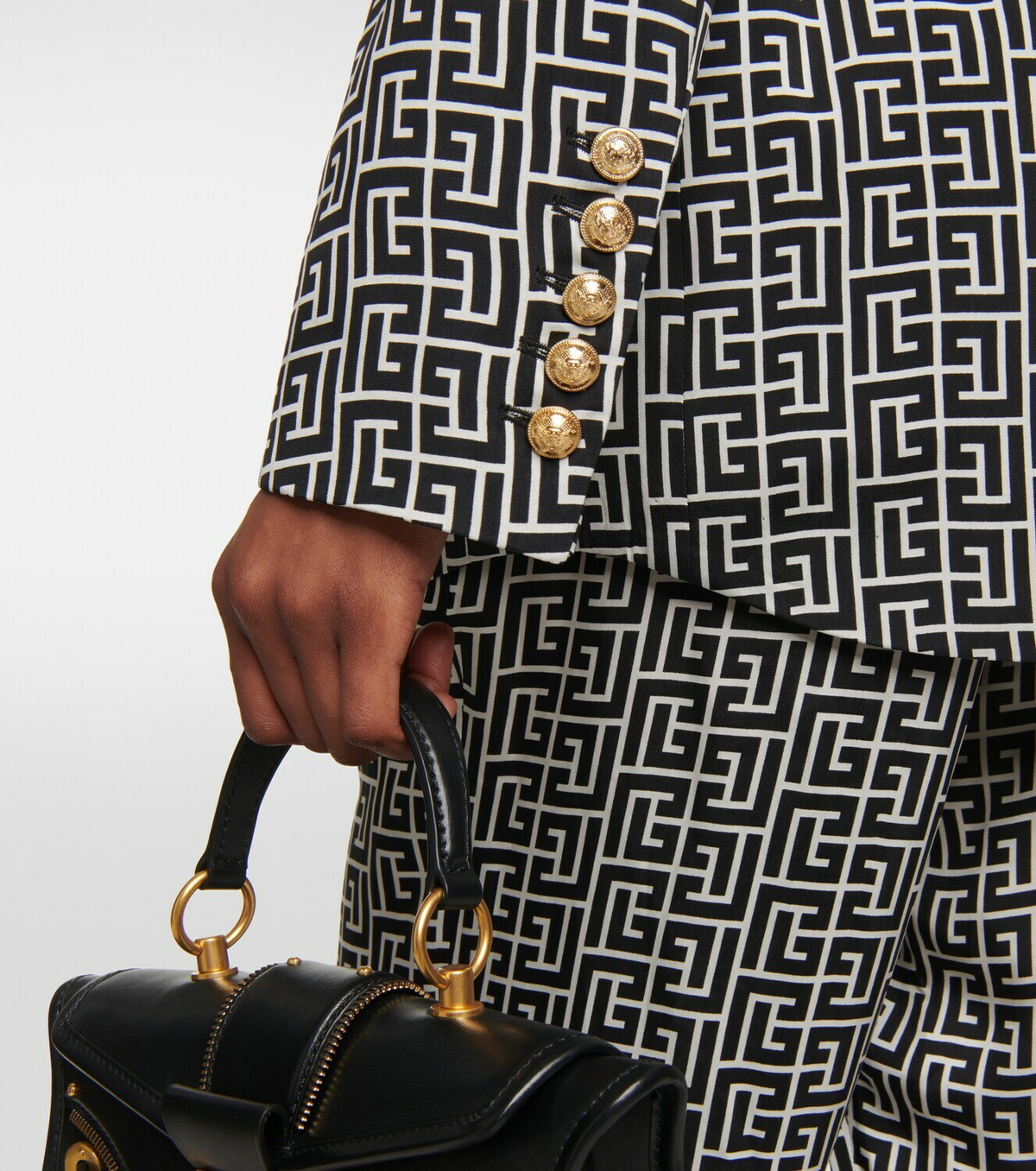 Balmain - Double-breasted monogram jacket Balmain