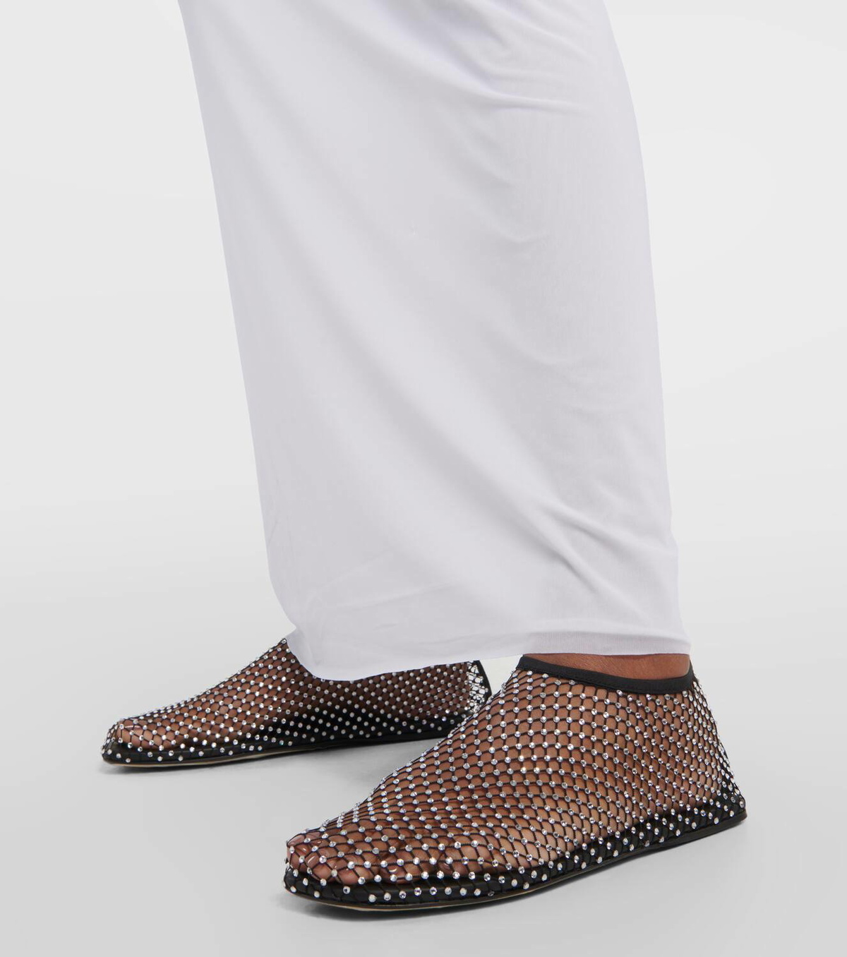 Christopher Esber Minette embellished mesh ballet flats Christopher Esber