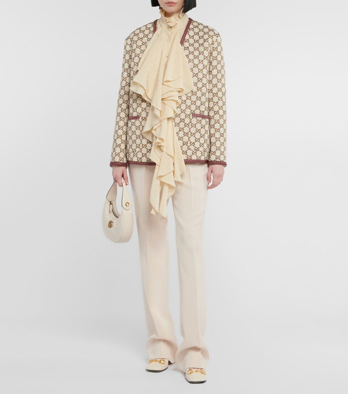 Gucci - GG jacquard tweed jacket Gucci