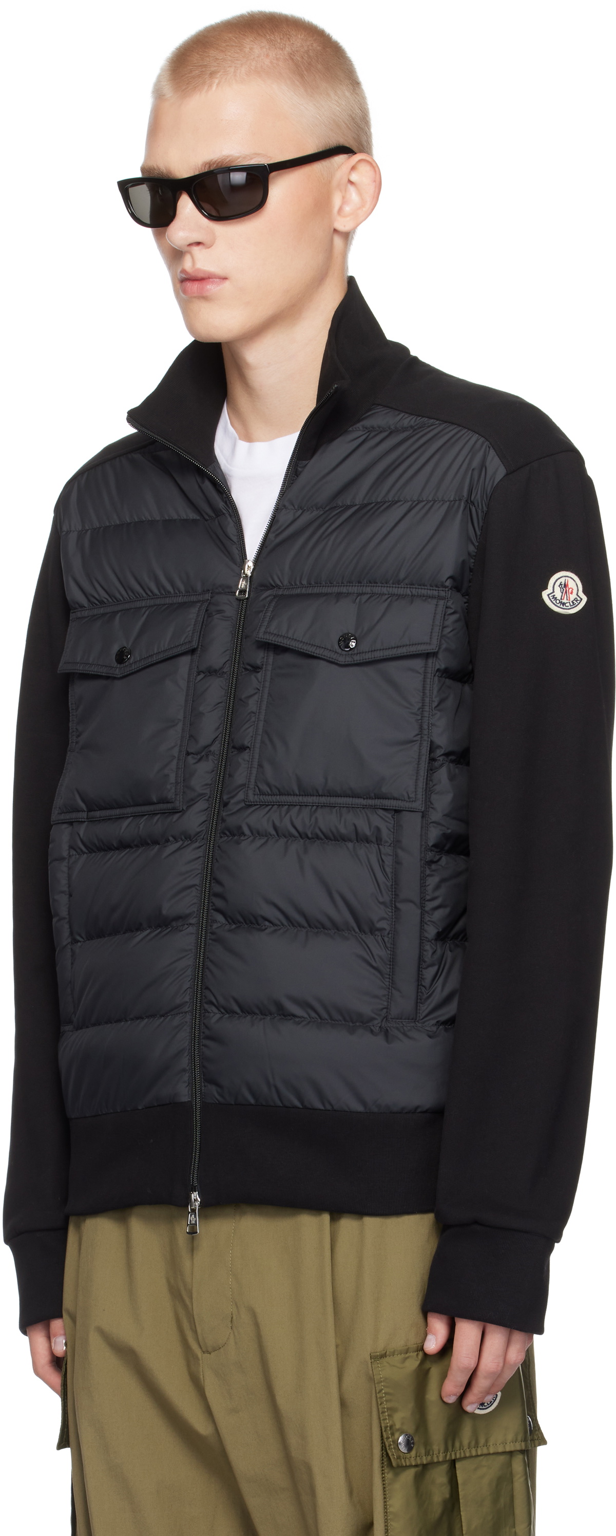 Moncler Black Zip Up Down Jacket Moncler