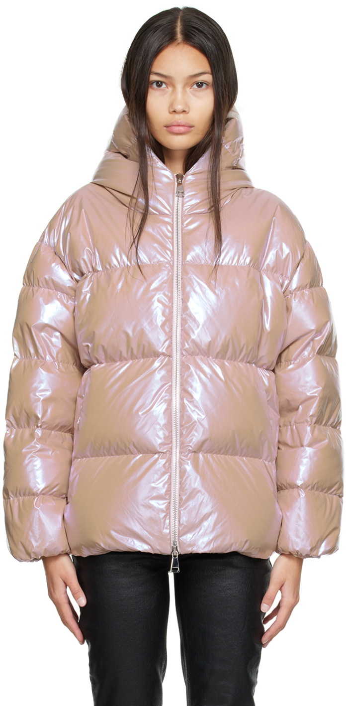 Moncler Pink Frasne Short Down Jacket Moncler