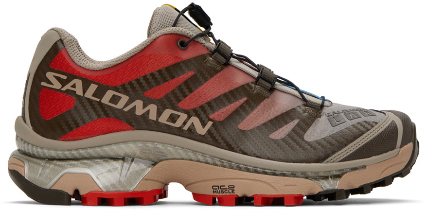 Salomon Red & Beige XT-4 OG Sneakers Salomon