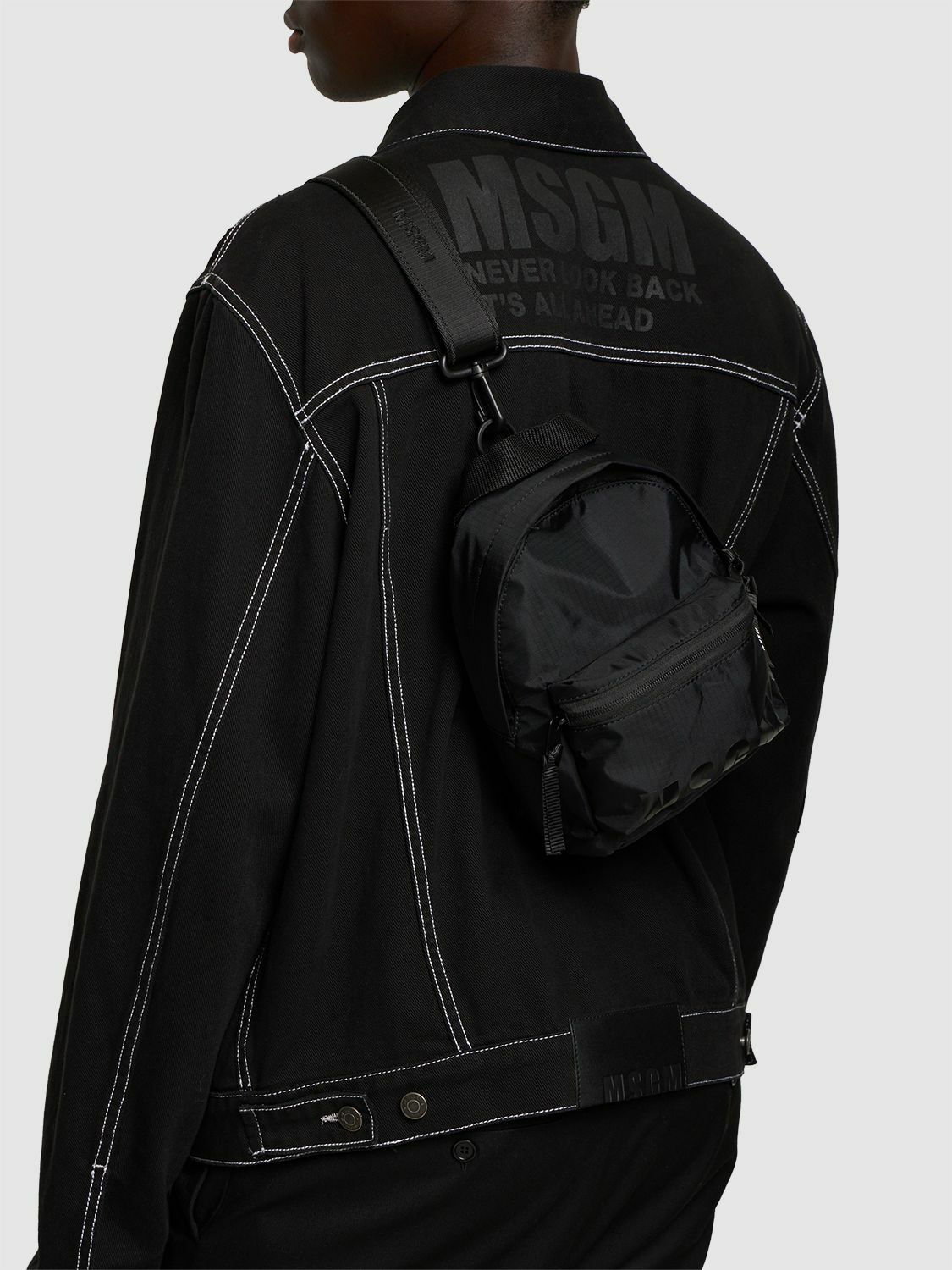 MSGM - Logo Print Tech Mini Backpack MSGM