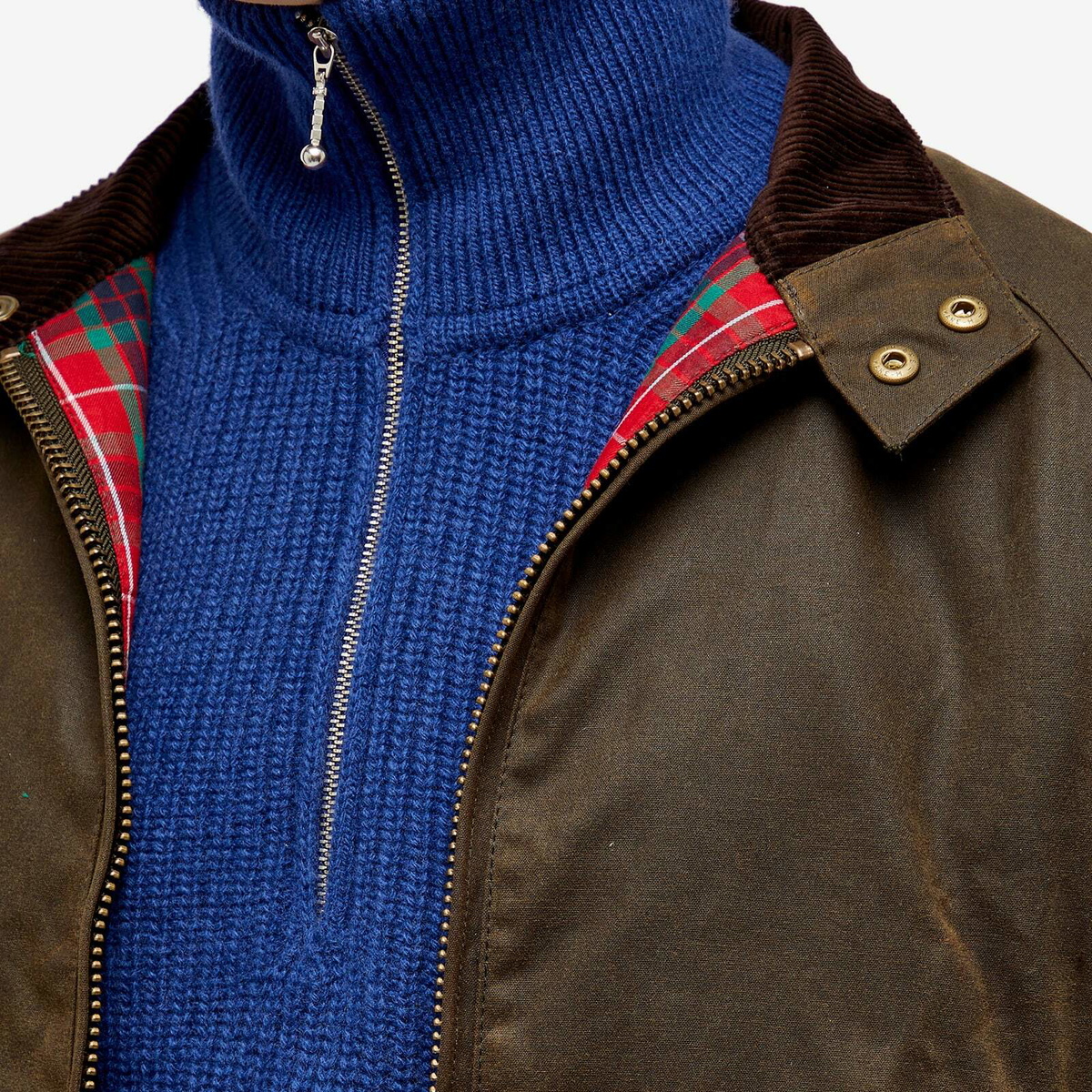 Barbour Men's x Baracuta Yale Wax Jacket in Olive Barbour