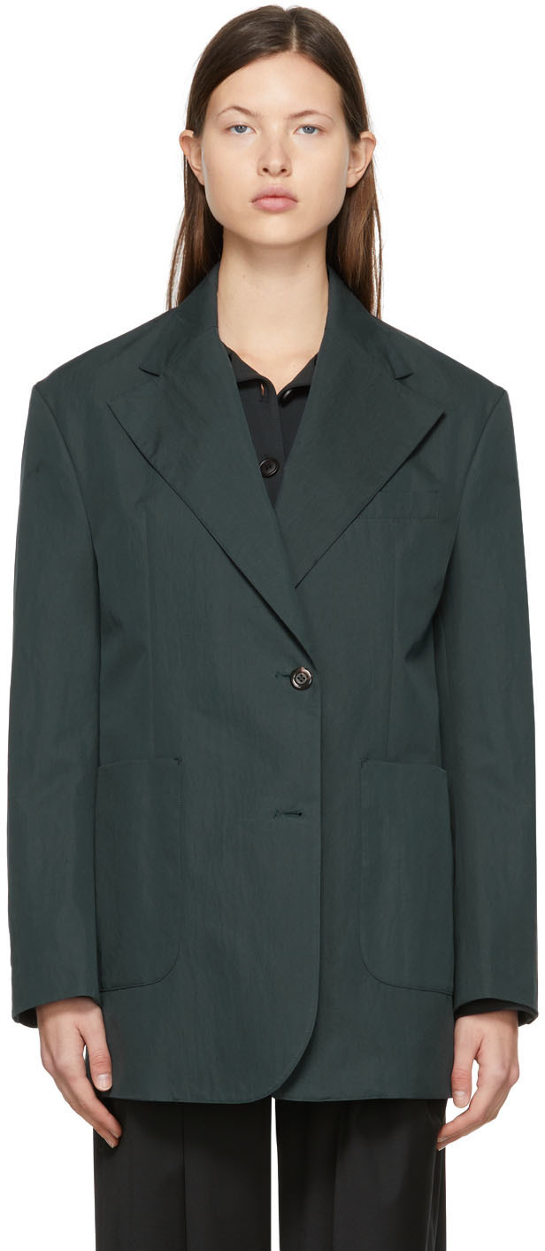 LOW CLASSIC Navy Cotton Blazer Low Classic