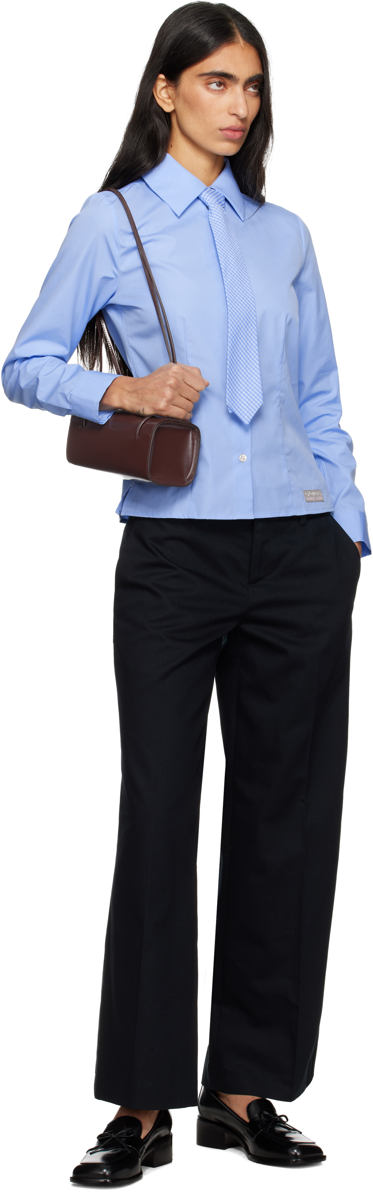 Sandy Liang Blue Levi Shirt Sandy Liang