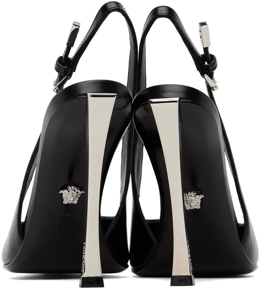 Versace Black Pin-Point Heels Versace