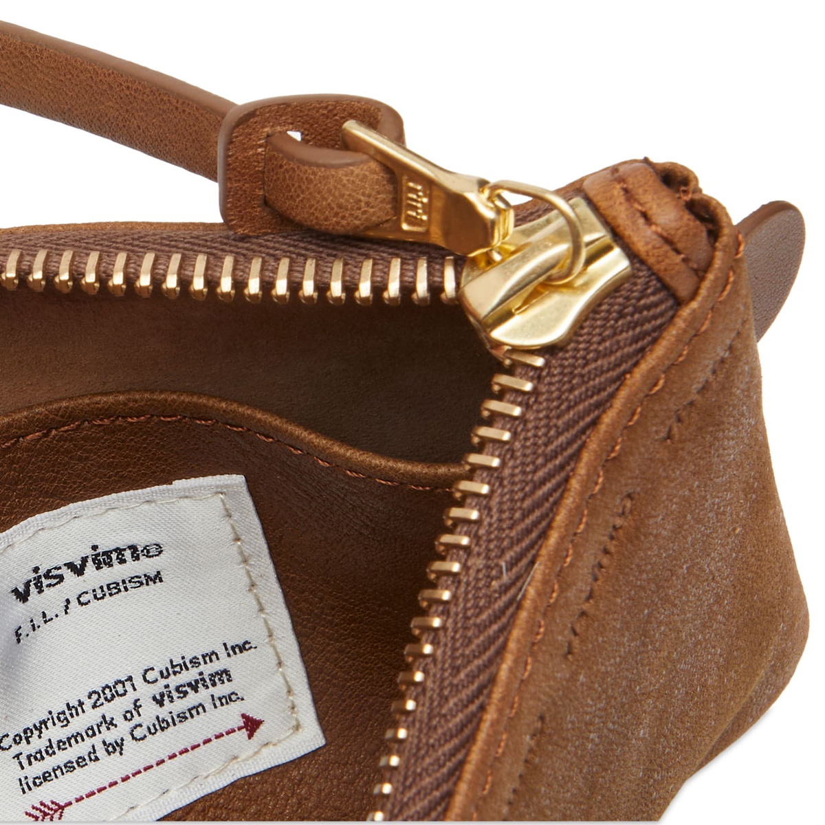 Visvim Men's Leather Essentials Case in Brown Visvim