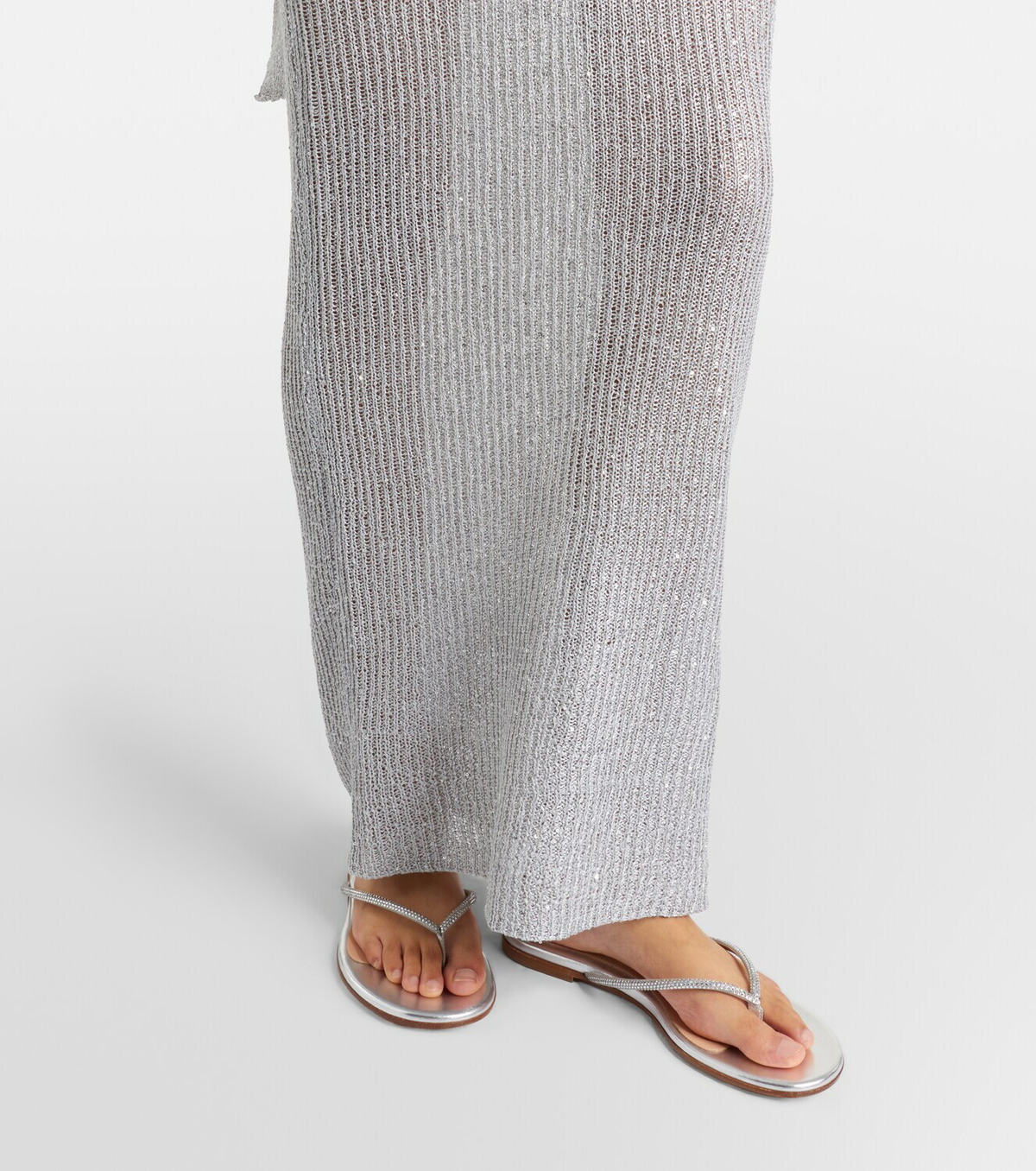 Bananhot Aretha sequined one-shoulder maxi dress Bananhot