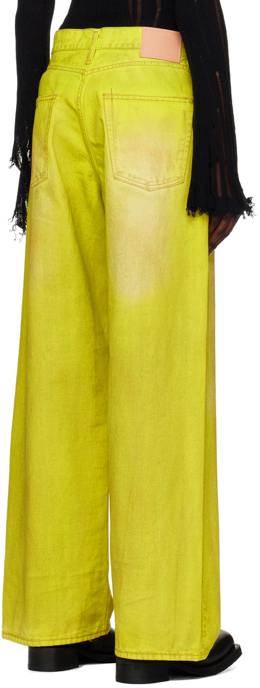 Acne Studios Yellow Loose-Fit Jeans Acne Studios