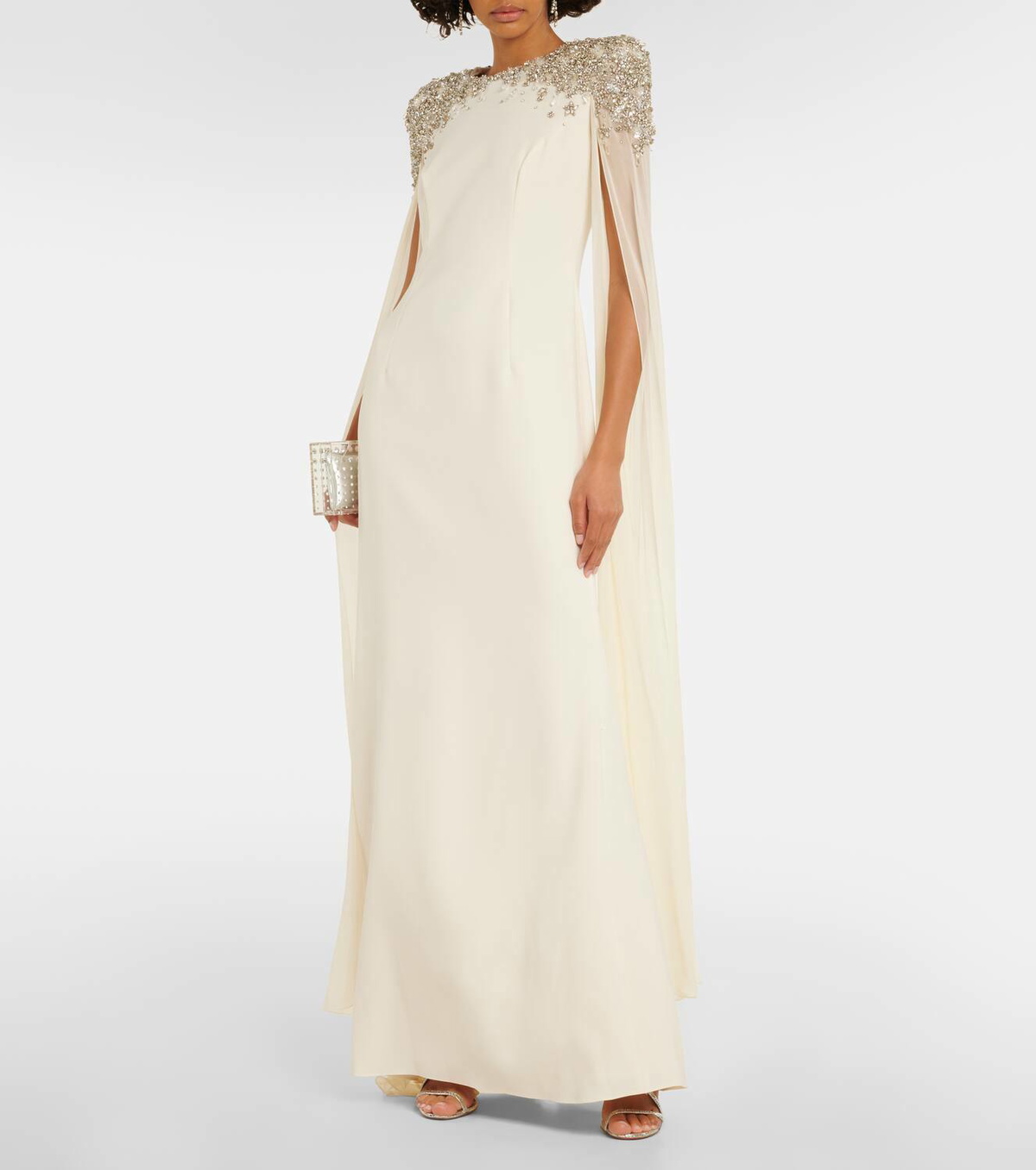 Jenny Packham Bridal Jenna embellished caped gown Jenny Packham