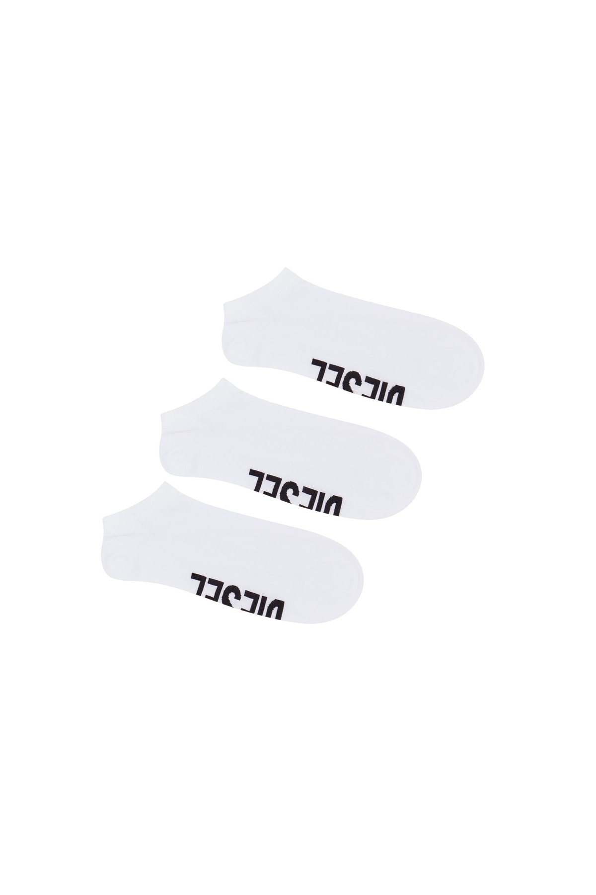 Diesel 3-pack low-cut logo instep socks - Socks Mens in White Diesel