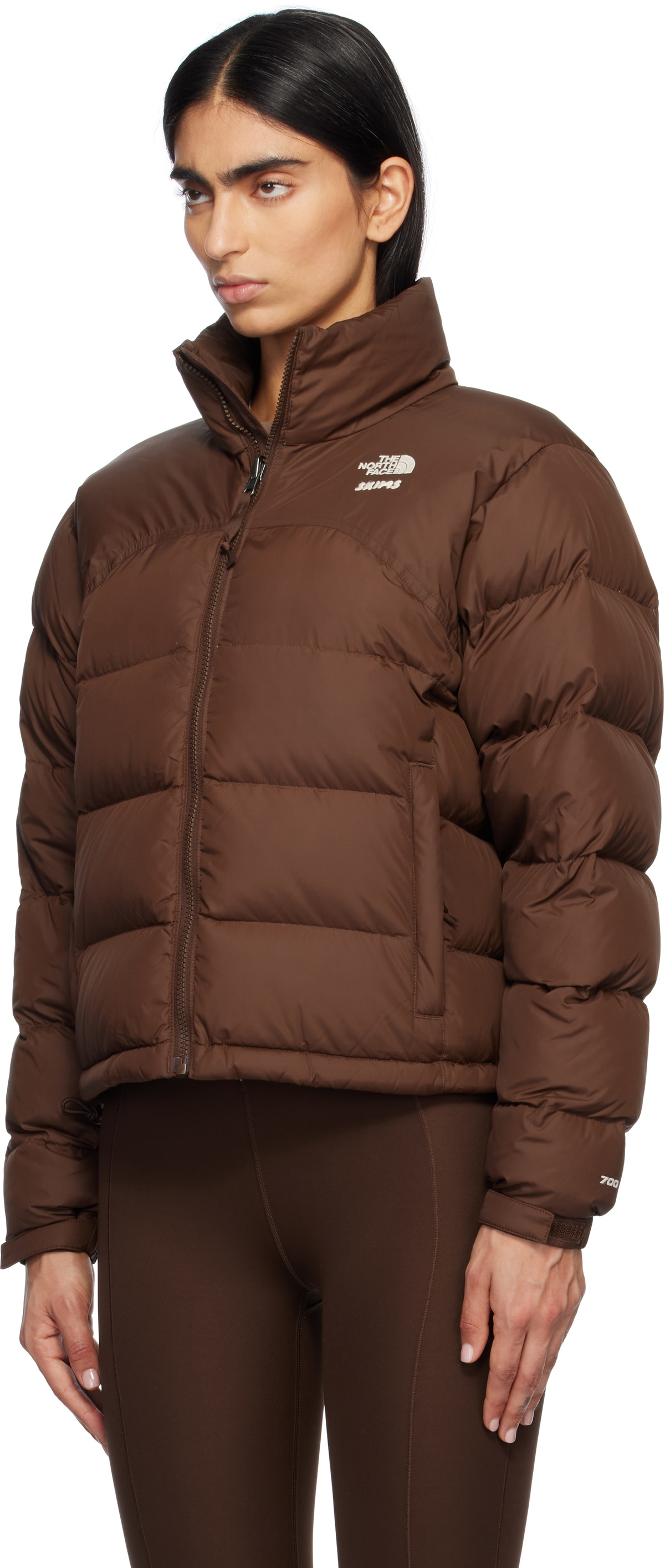 SKIMS SSENSE Exclusive The North Face Edition Retro Nuptse Down Jacket ...