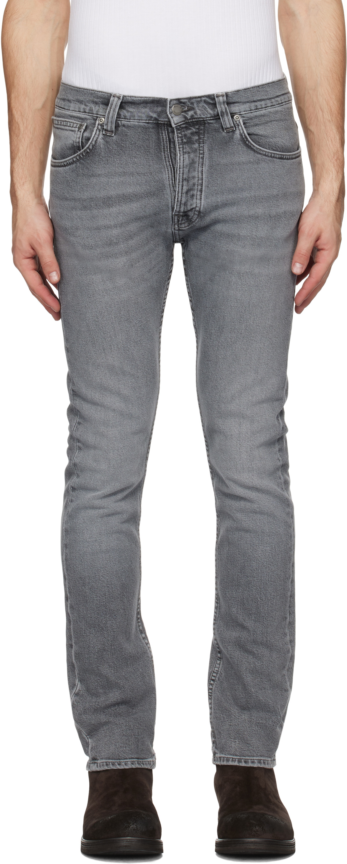 Nudie Jeans Gray Grim Trim Jeans Nudie Jeans Co