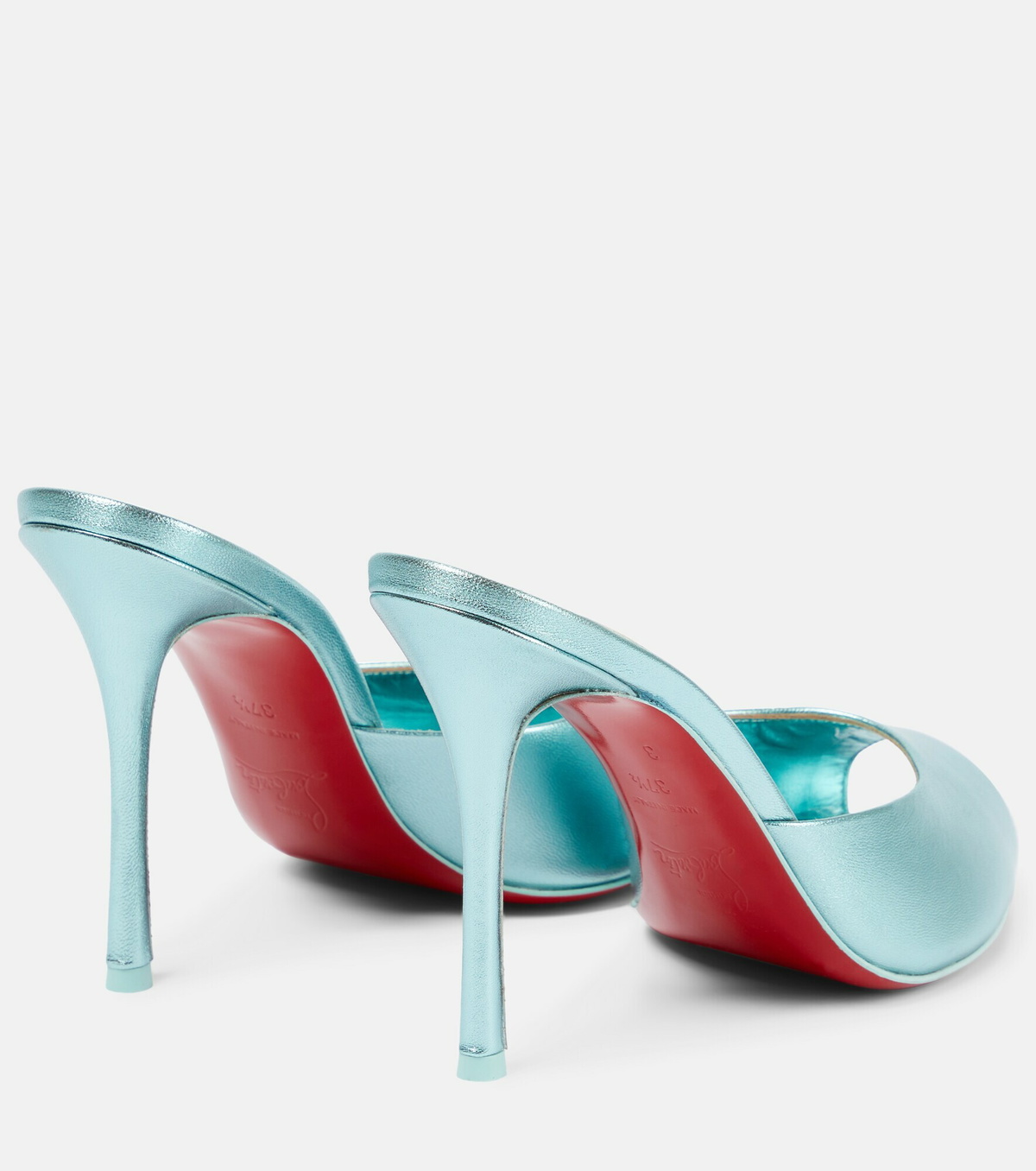 Christian Louboutin - Me Dolly metallic leather mules Christian Louboutin
