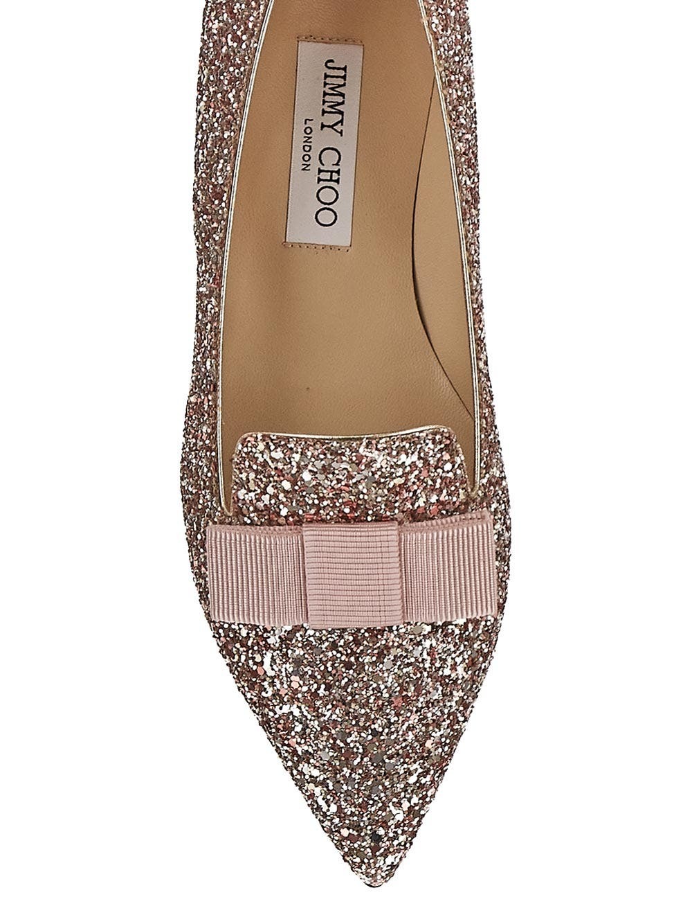 Jimmy Choo Gala Glitter Ballerinas Jimmy Choo