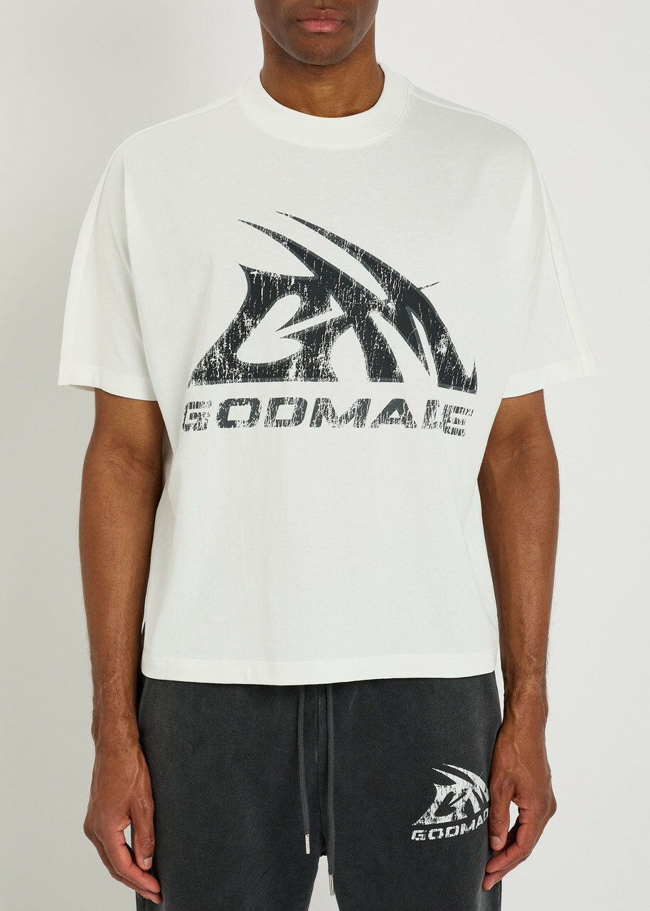 God Made Logo-print Cotton T-shirt Off White God Made