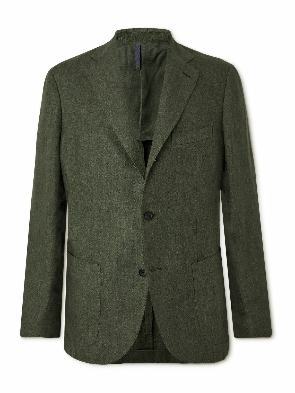 Incotex - Slim-Fit Linen Blazer - Green Incotex