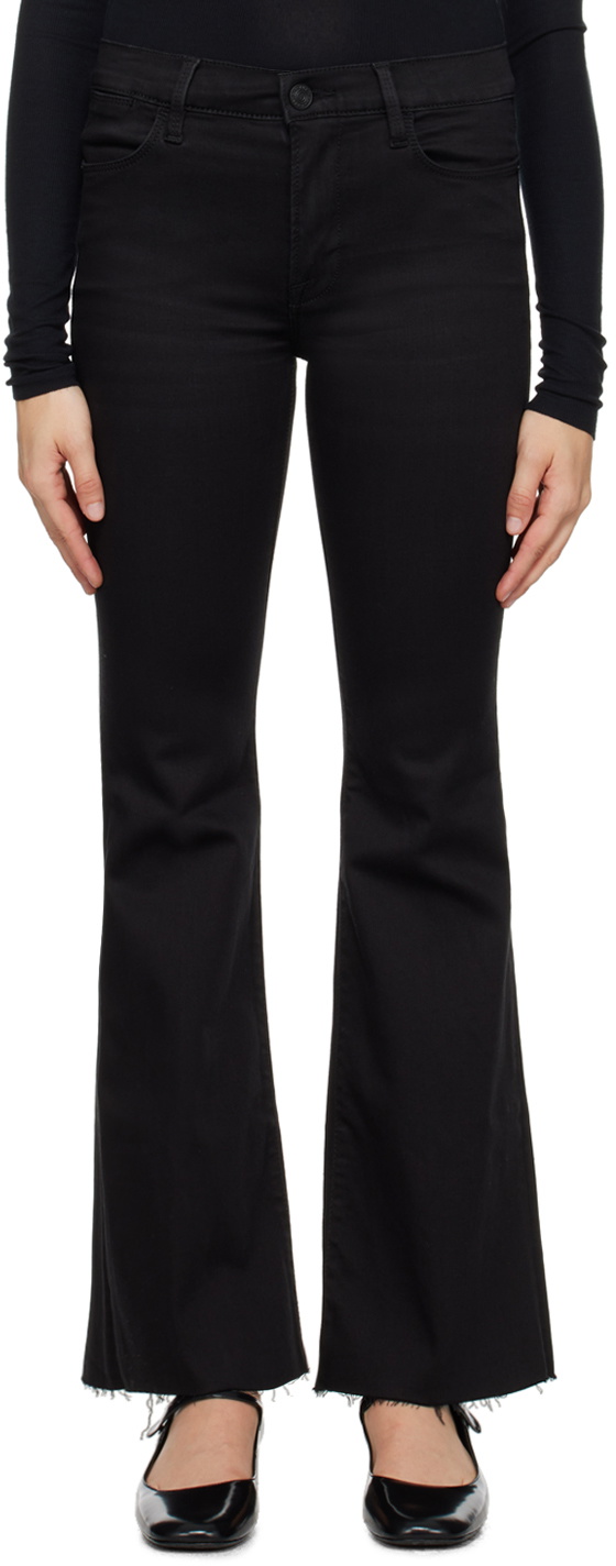 FRAME Black 'Le Easy Flare' Jeans Frame Denim